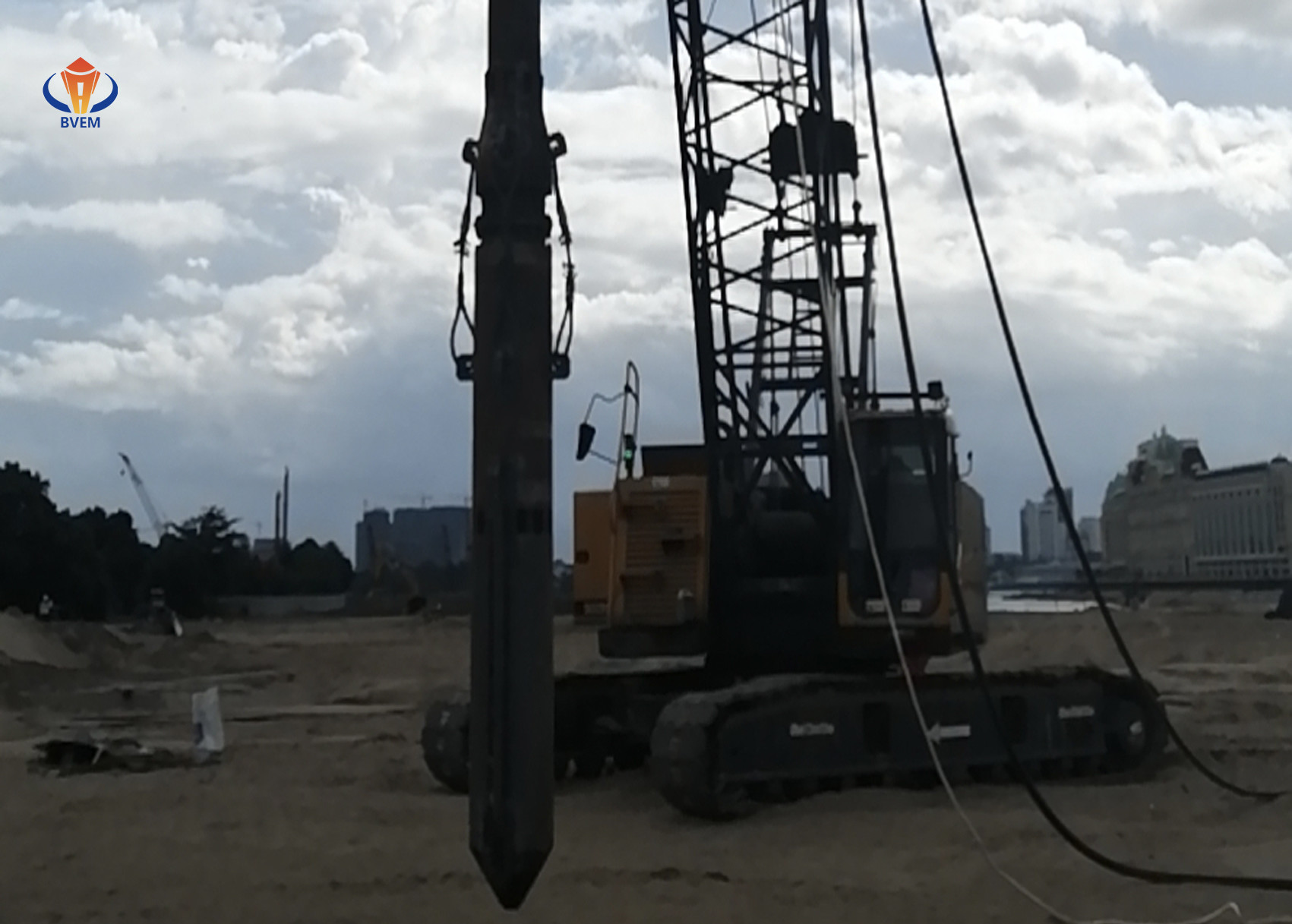 130kW 426mm Vibro Compaction Piling Construction