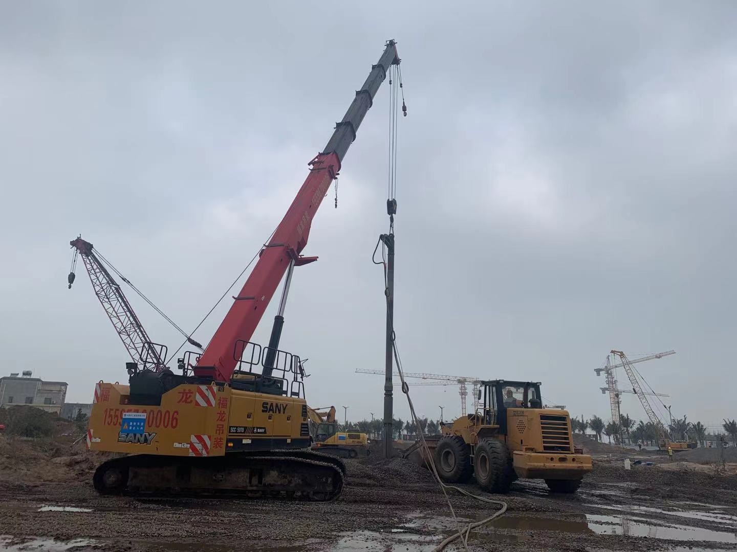 Bvem High Power 260kw Vibroflotation Compaction Sand Piling