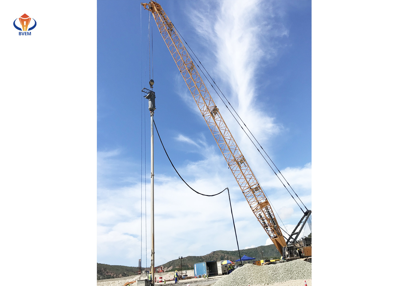 180kw Bvem Bottom Feed Vibroflotation Equipment Stone Column Pile ...